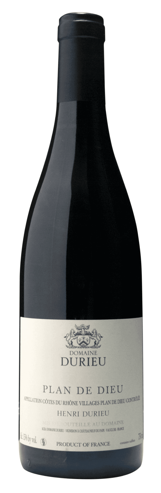 Domaine Durieu, Henri Durieu, Aop Côtes-du-rhône Villages Plan De Dieu ...